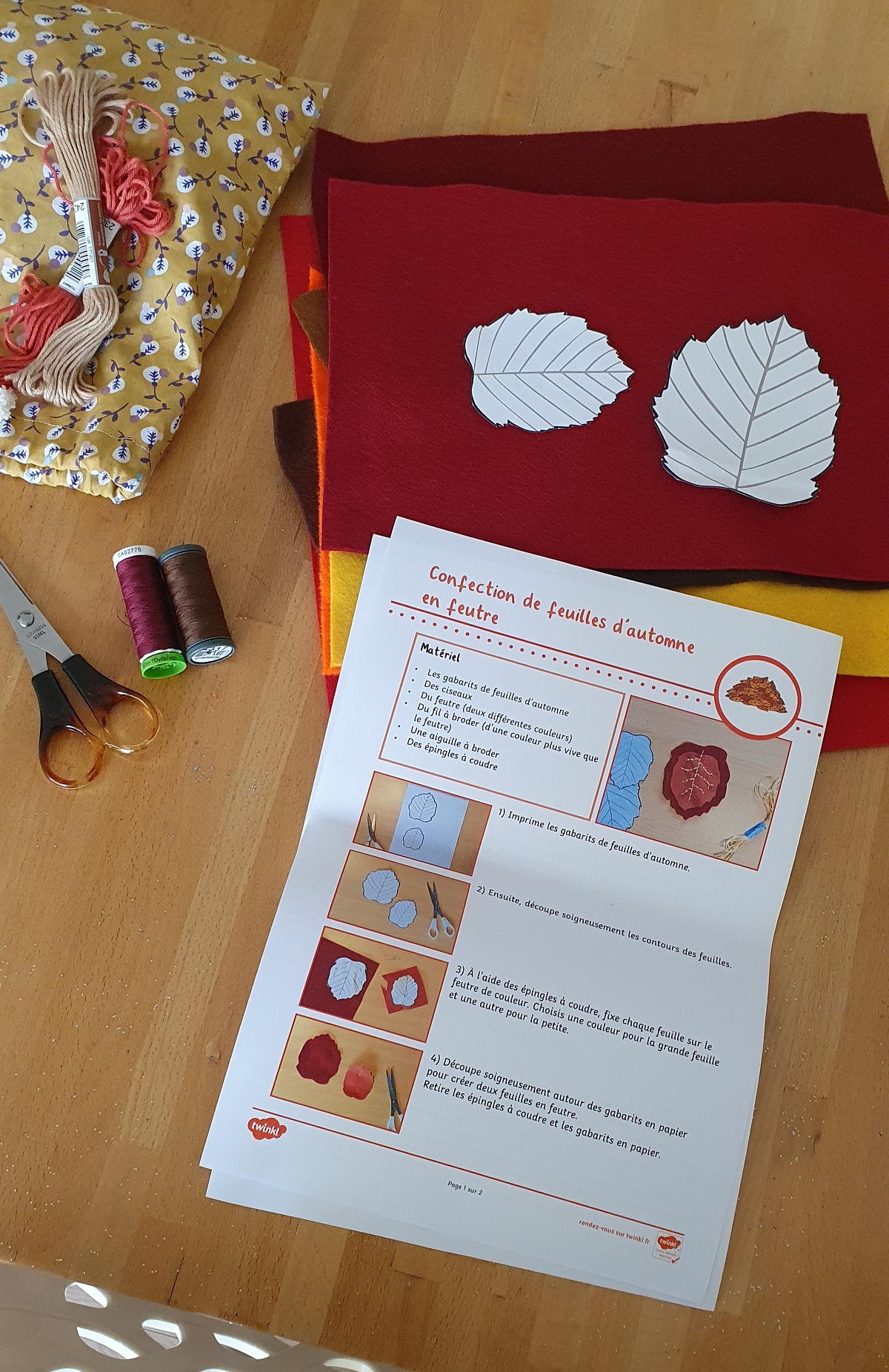 Activités d’automne avec de la feutrine et de la pâte à modeler – Cécé ...